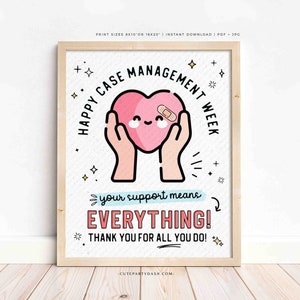 Case Management Week Printable Gift Tag INSTANT DOWNLOAD Printable Case ...