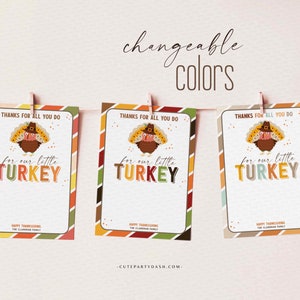 Editable Teacher Thanksgiving Gift Card Holder Template, Thank You All ...