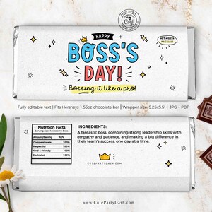 EDITABLE Boss's Day Printable Gift Tag INSTANT DOWNLOAD Best Boss Ever ...