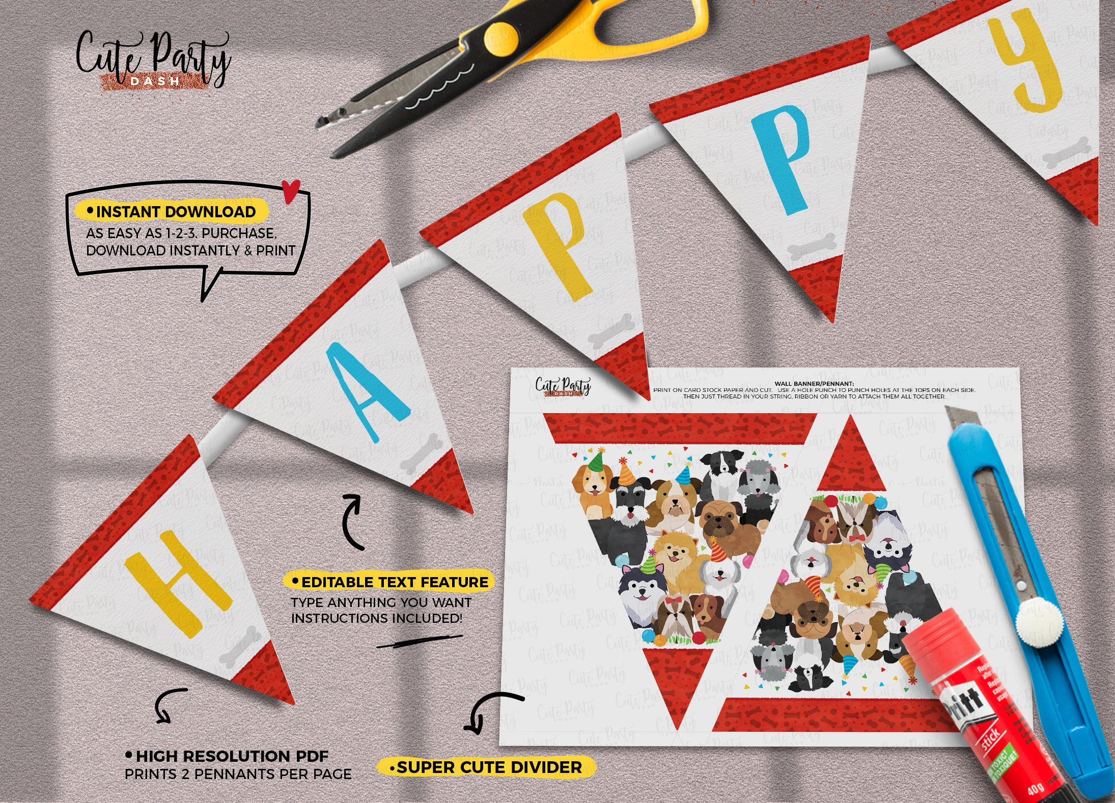 INSTANT DOWNLOAD Adopt a Puppy Sign Pet adoption party Adopt | Etsy