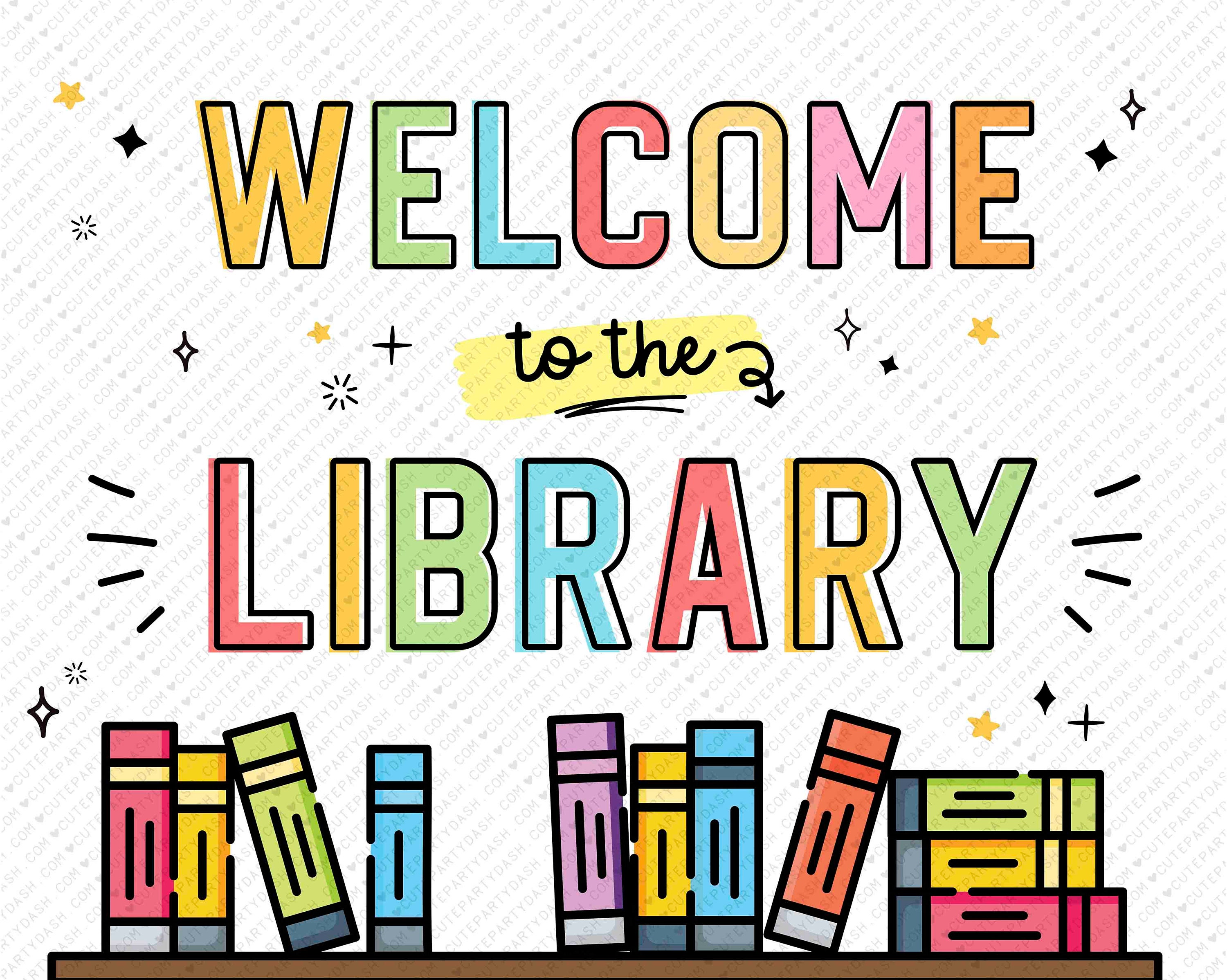 Library Sign Clipart