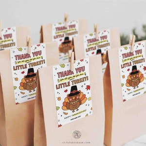 Thanks for All You Do for Our Little Turkey Thanksgiving Gift Tag ...