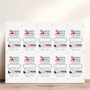 Christmas North Pole Express Gift Tag, Naughty Nice List Approved, From ...