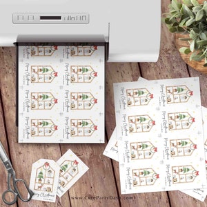 Christmas Nativity Tags Printable INSTANT DOWNLOAD Editable Merry ...