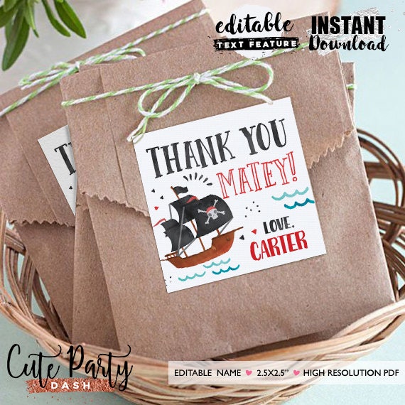 INSTANT DOWNLOAD EDITABLE Pirate Birthday decor Pirate | Etsy