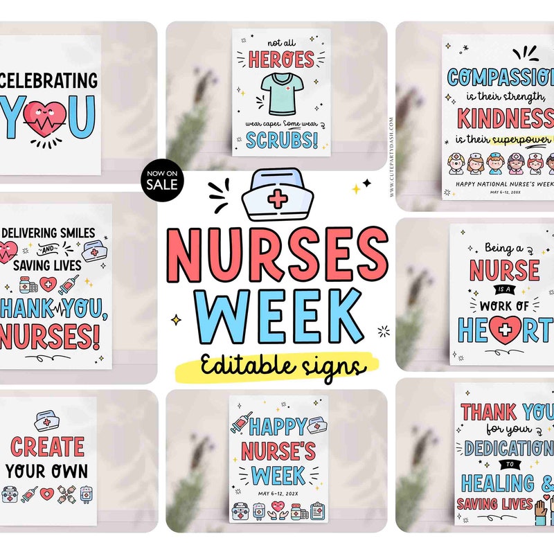 Happy Nurses Week Poster - Etsy