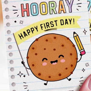 EDITABLE Chip Chip Hooray Happy First Day of School Gift Tag Printable ...