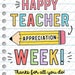 Teacher Appreciation Week Gift Tag Printable Gift for Teachers - Etsy