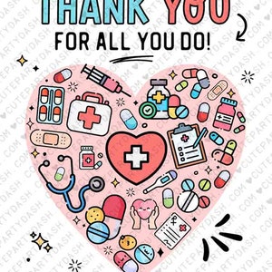 Pharmacy Week Appreciation Gift Tag INSTANT DOWNLOAD Printable RX ...