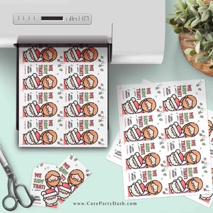 Funny Christmas Gift Tags Printable INSTANT DOWNLOAD Happy Holidays ...