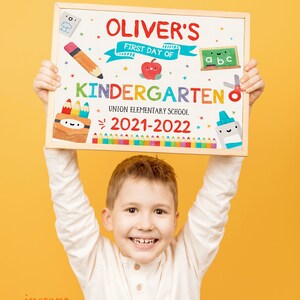 Editable First Day of School Sign Bundle Printable INSTANT DOWNLOAD ...