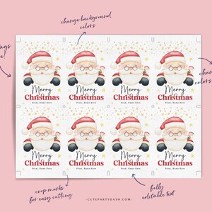 Editable Merry Christmas Gift Tags Printable INSTANT DOWNLOAD Editable ...