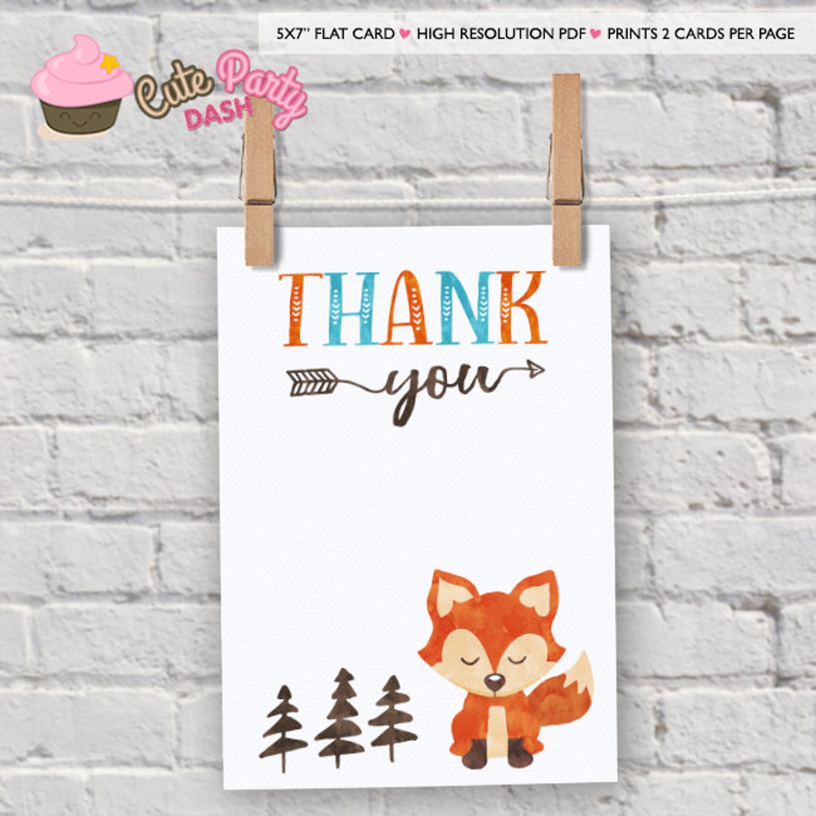 Fox First Birthday Invitation, INSTANT DOWNLOAD, EDITABLE Woodland ...