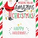Wishing You an Amazing Christmas Gift Card Holder Template INSTANT ...