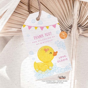 INSTANT DOWNLOAD - EDITABLE Girl Rubber Ducky Birthday Chalkboard Sign ...