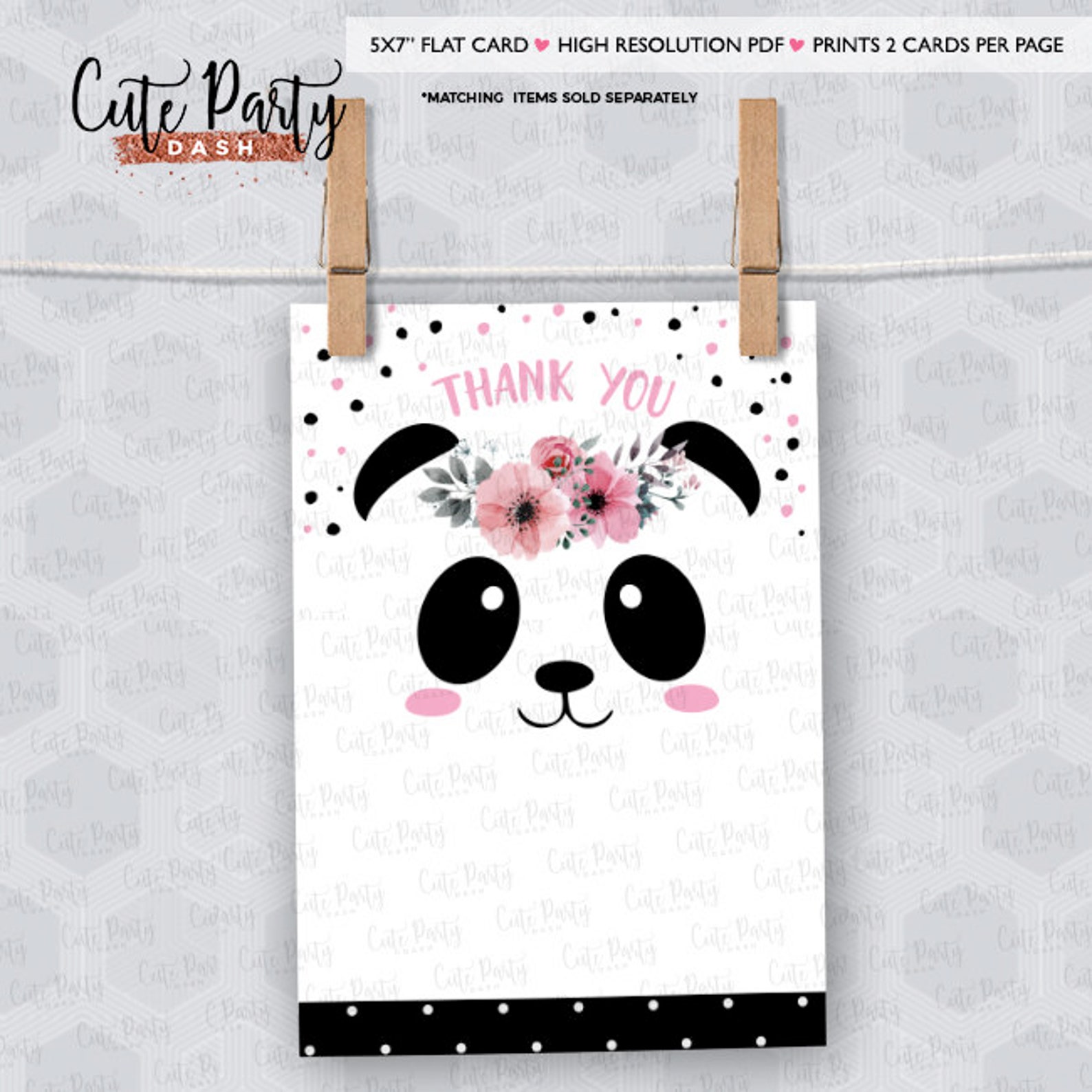 INSTANT DOWNLOAD EDITABLE Panda Birthday Party Photo | Etsy