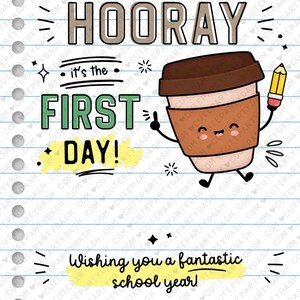 Sip Sip Hooray It's the First Day Gift Card Holder Template Editable ...