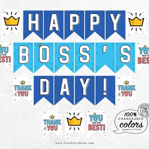 EDITABLE Boss's Day Printable Gift Tag INSTANT DOWNLOAD Best Boss Ever ...