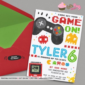 INSTANT DOWNLOAD - EDITABLE Video Game Wall Banner Video Game Party ...