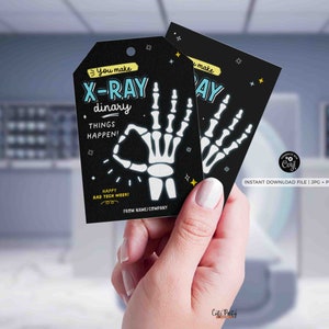 Rad Tech Week Gifts Tag Printable INSTANT DOWNLOAD Editable Happy ...