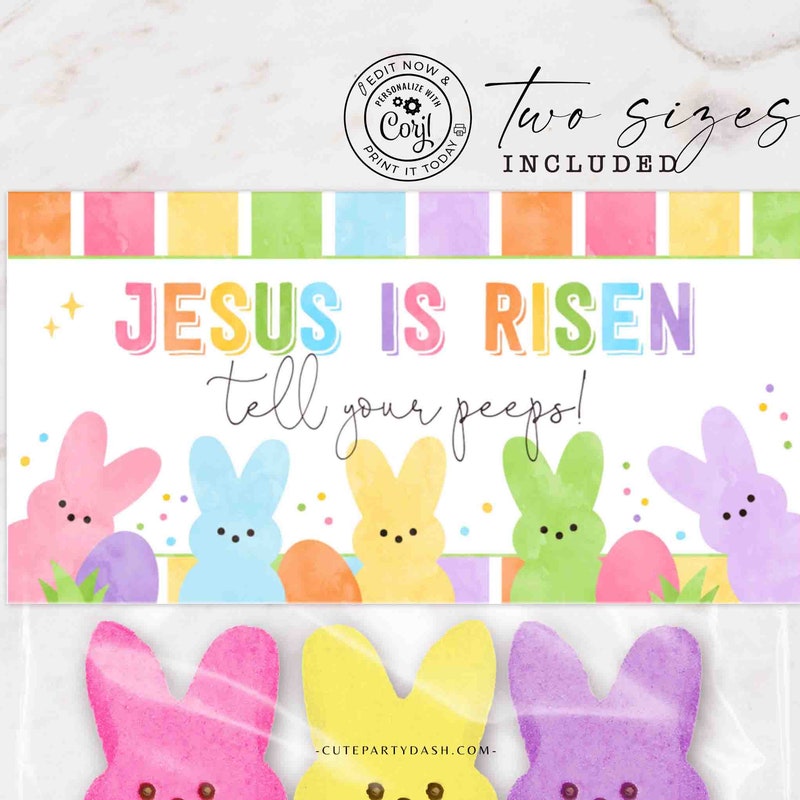 Jesus is Risen Tell Your Peeps - Etsy