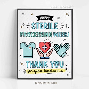 Sterile Processing Week Printable Poster INSTANT DOWNLOAD Printable SPD ...