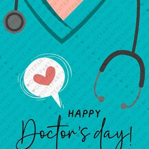 Doctor's Day Gift Tags Printable INSTANT DOWNLOAD Editable National ...