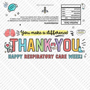 Respiratory Therapist Thank You Candy Bar Wrapper (INSTANT DOWNLOAD) - Etsy