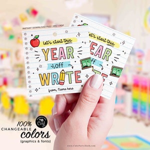 First Day of School Gift Tag EDITABLE Welcome Back to School Printable ...