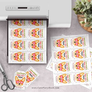 Printable Dog Valentine's Day Card Printable INSTANT DOWNLOAD Classroom ...