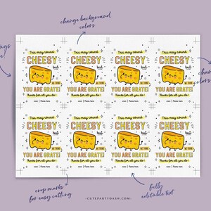 Cheese Cracker Thank You Tag: Teacher Appreciation Snack (instant ...