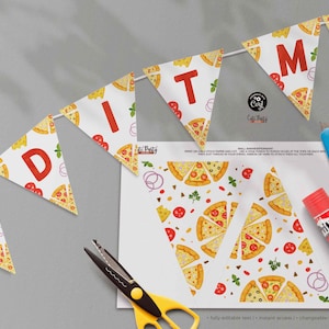 Pizza Party Welcome Sign, Editable Printable Pizza Making Birthday Door ...