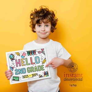 Editable First Day of School Sign INSTANT DOWNLOAD, EDITABLE Boy Girl ...
