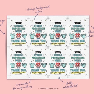 Sterile Processing Week Gift Tag: Editable Appreciation Printable ...