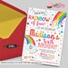 INSTANT DOWNLOAD, Editable Colorful Rainbow Birthday Decor, Rainbow ...