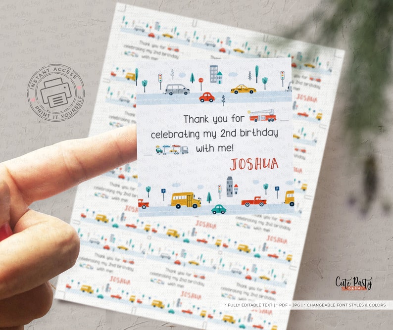 Editable Transportation Birthday Wall Banner Printable Truck | Etsy