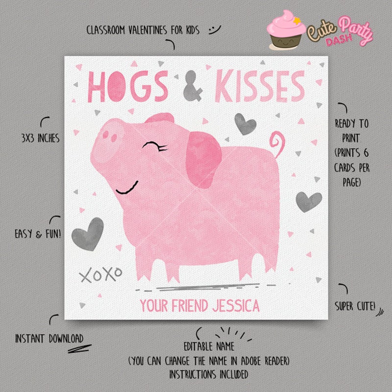 Pig Valentine - Etsy