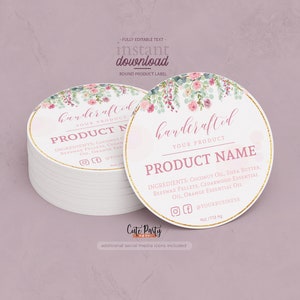 Greenery Pink and Gold Floral Gift Certificate Editable Template ...