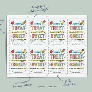 Welcome Back to School Gift Tag EDITABLE First Day of School Gift From ...