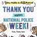 Police Week Gift Tag Printable Police Appreciation Card Editable Police ...