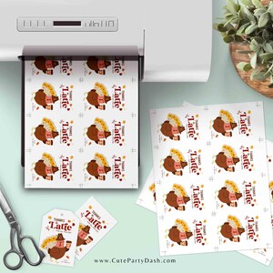 Thanks a Latte for All You Do Thanksgiving Gift Tag Printable INSTANT ...