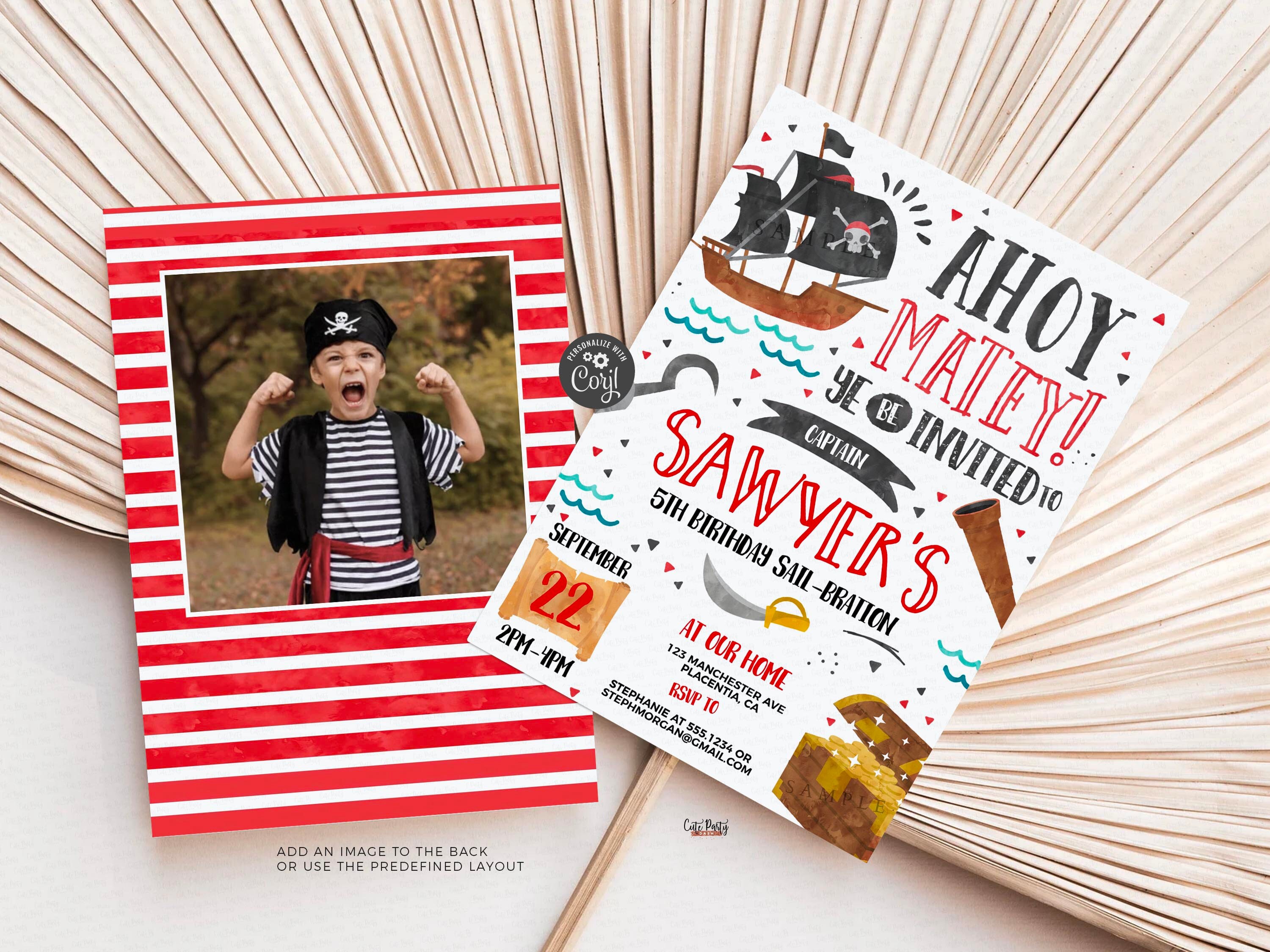 INSTANT DOWNLOAD EDITABLE Pirate Birthday Favors Pirate - Etsy