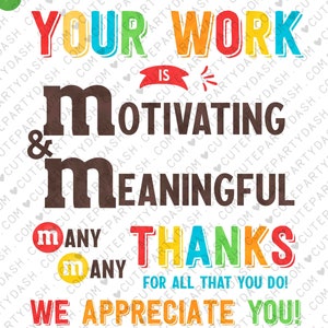 Staff Appreciation Sign Printable INSTANT DOWNLOAD Editable Employee ...