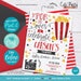 INSTANT DOWNLOAD Movie Night Birthday Thank You Card Printable Favor ...