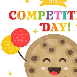 Editable Good Luck Gift Tag: Cookie Competition Printable (INSTANT ...