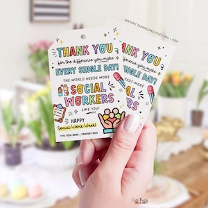 Social Work Month Banner Printable INSTANT DOWNLOAD Editable School ...