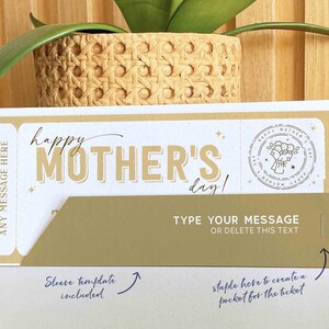 Mother's Day Gift Voucher, Surprise Gift for Mom Certificate Template ...