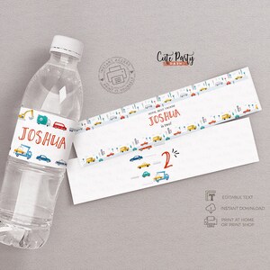 Editable Transportation Birthday Wall Banner, Printable Truck Car ...