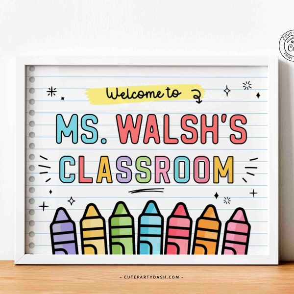 Classroom Door Sign - Etsy
