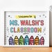 Classroom Door Welcome Sign Template INSTANT DOWNLOAD Printable Teacher ...